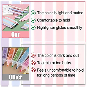 Utron 12pcs Bible Highlighters, Bible Highlighters No Bleed, Pastel Highlighter Set, Cute Highlighters, No Bleed Bible Highlighters Pastel (12 Color)
