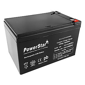 PowerStar 12V 15AH F2 UPS Backup Battery Replaces Vision HP12-65W, HP 12-65W