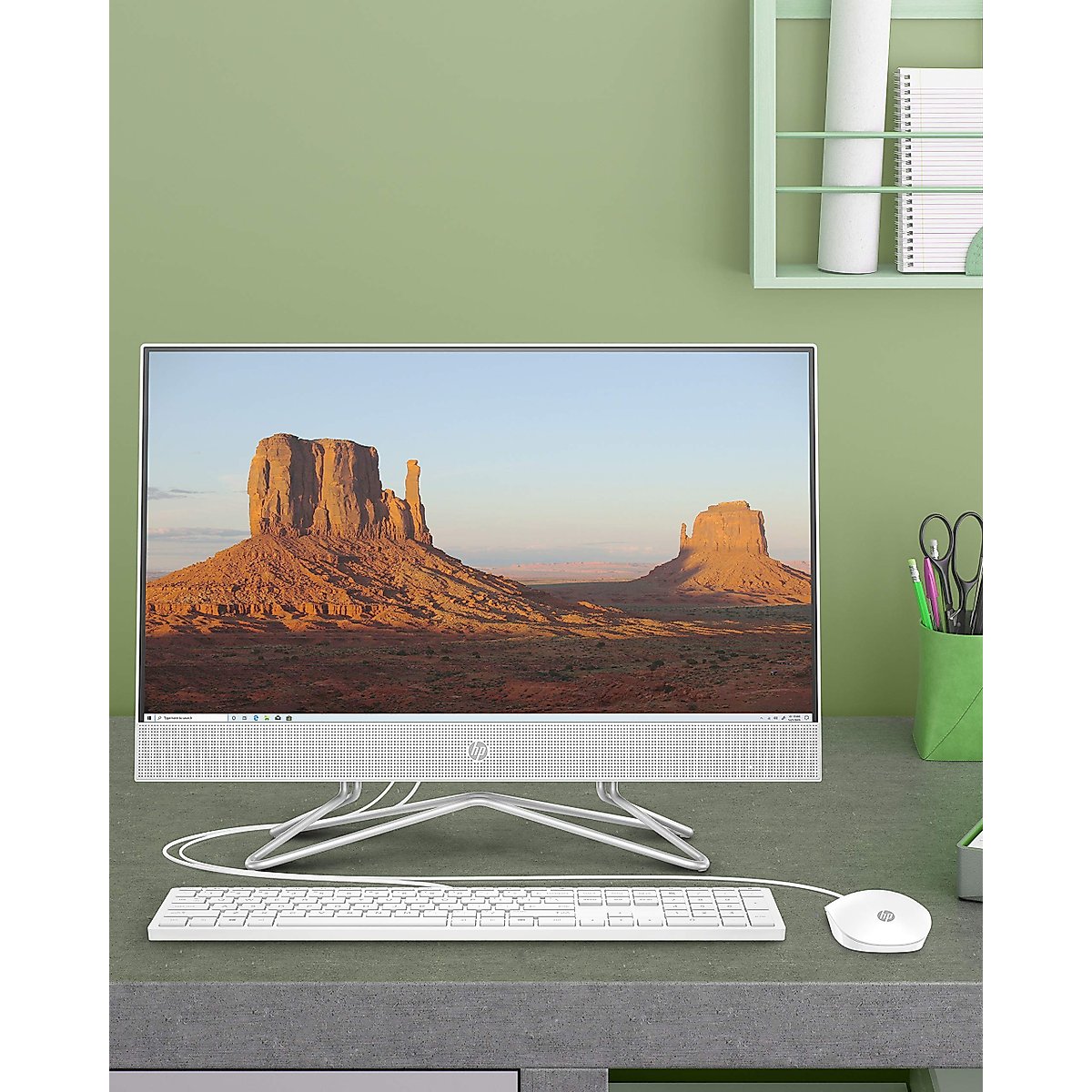 HP All-in-One Desktop PC, 11th Gen Intel Core i5-1135G7 Processor, 8 GB RAM, 512 GB SSD Storage, Full HD 23.8” Touchscreen, Windows 10 Home, Remote Work Ready, Mouse and Keyboard (24-df1270, 2021)