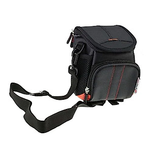 Navitech Black Portable Camera Shoulder Bag Compatible With Canon PowerShot SX620 HS Compact Camera