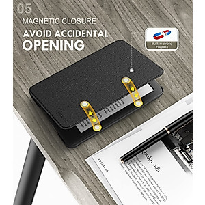 MoKo Case Fits 6" All-New Kindle (11th Generation-2024/2022 Release), Lightweight Shell Cover with Auto Wake/Sleep for Kindle 2024/2022 11th Gen e-Reader, Black