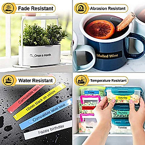 8-Pack Compatible TZe TZ 12mm 0.47 Inch Laminated Label Tape Replacement for Brother P Touch TZe-231 TZe231 TZe431 TZe531 TZe631 TZe731 TZe334 TZe335 Tape for Ptouch PT D210 H100 H110 1290 Label Maker