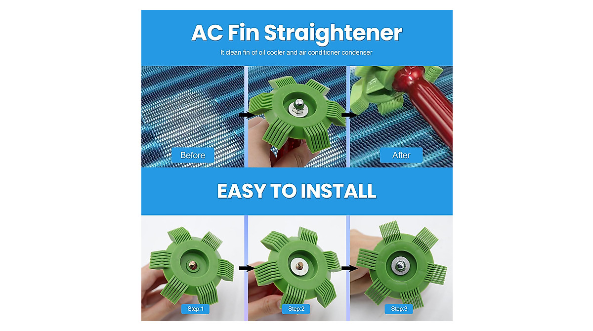 SUREPHON 6-Piece Air Conditioner Fin Cleaner Set | HVAC Coil Maintenance