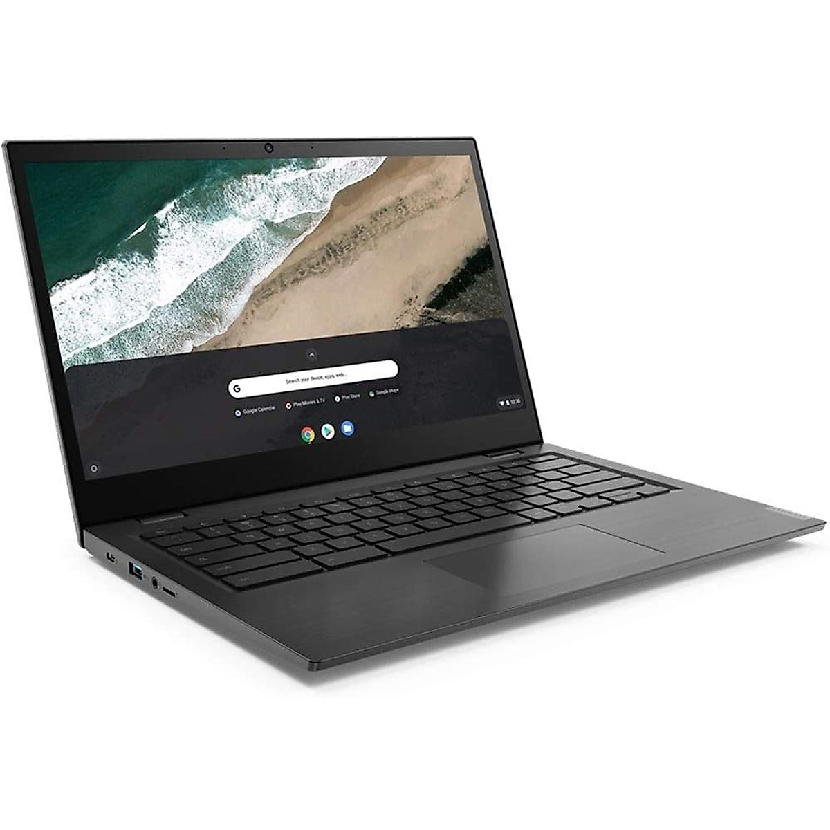 Lenovo Chromebook S345 Laptop, 14.0" FHD (1920 x 1080) Non-Touch Display, AMD A6-9220c Processor, 4GB DDR4 OnBoard RAM, 32GB SSD, AMD Radeon R5 Graphics, Chrome OS, 81WX0001US, Platinum Grey