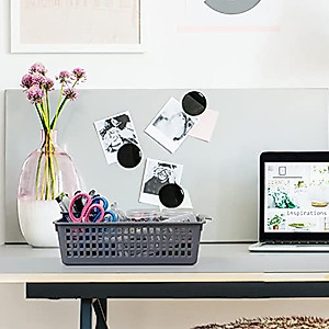 Kiddream 6 Pack Small Storage Baskets, Slim Plastic Baskets Bins, 11.57" x 5" x 3.42"