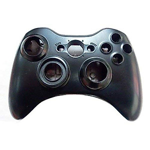 OSTENT Replacement Case Shell & Button Kit for Microsoft Xbox 360 Wireless Controller Color Black