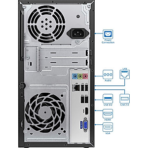 HP Pavilion 460 Business Premium High Performance Desktop Computer, Intel Quad-Core i7-7700T 2.9GHz Up to 3.8GHz, 8GB DDR4, 1TB HDD, DVD Burner, Bluetooth, Wireless-AC, USB 3.0, Windows 10