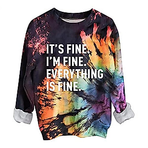 Zieglen Halloween Costumes for Girls Womens Leopard Print Tops Long Sleeve Casual Loose Fit Shirts Color Block Tunics