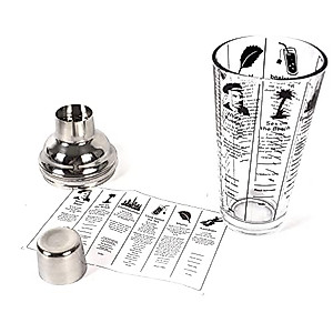 Kikkerland Mix Master Cocktail Shaker