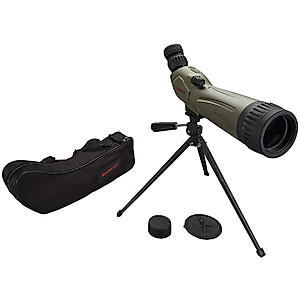 Tasco Spotting Scope 20-60x60 Zoom Eyepiece with Angled View and 60mm Objective Lens in Green TS20606045