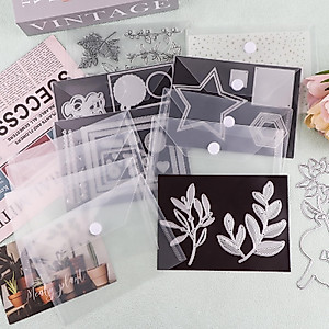 Briartw 10 Sheets 6.9x5" 0.3mm Thick Single Sided Magnetic Sheets Flexible Rubber Sheets for Metal Dies Storage and Organize Scrapbooking Tool Craft Supplies Rubber Magnetic Sheets Set