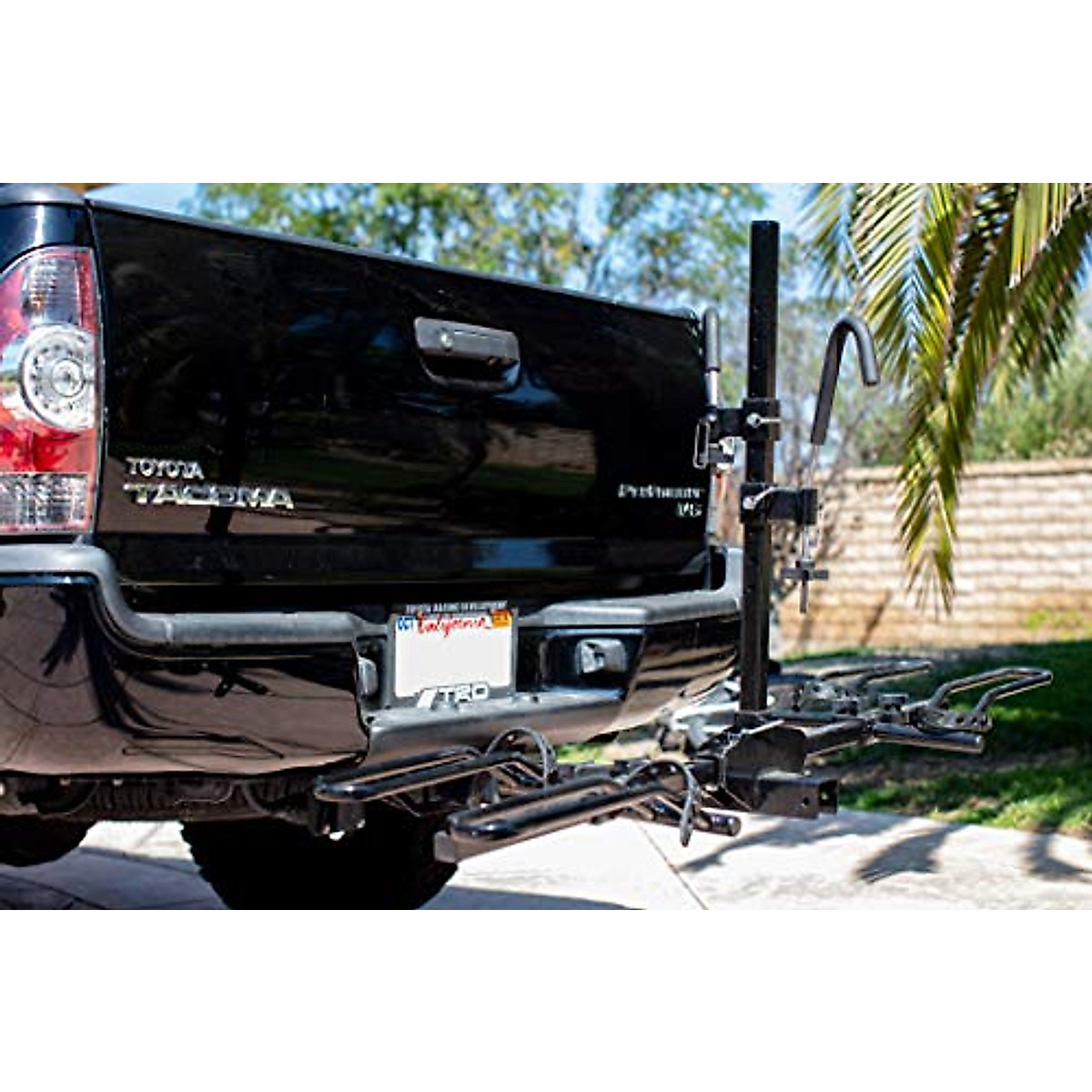 MaxxHaul 50027 Hitch Mount Bike Rack Platform Style 2-Bike Rack for Cars Trucks SUVs Minivans with Hitch Tightener