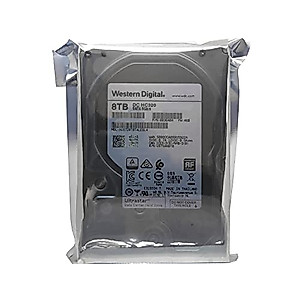 Western Digital 8TB Ultrastar DC HC320 SATA HDD - 7200 RPM Class, SATA 6 Gb/s, 256MB Cache, 3.5" - HUS728T8TALE6L4 (Renewed)