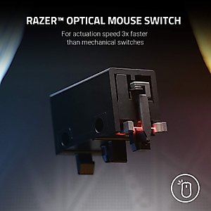 Razer Basilisk v2 Wired Optical Gaming Mouse Chroma RGB Lighting 11 Programmable Buttons (Renewed)