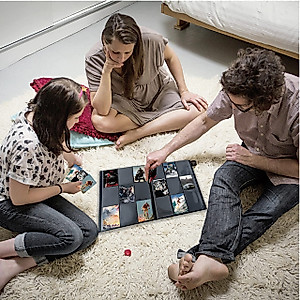 9 Pockets Trading Card Binder, Card Collectors Album Folder Waterproof Double-Sided 360 Side Loading Pockets for Trading Cards/Sports Card/Game Cards OS0720BK