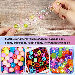 White Elastic String, 328 Feet 1mm Stretchy Bracelet String Bead Cord for Bracelets, Necklaces, Jewelry Making, Beading, Pony Beads and Crafts