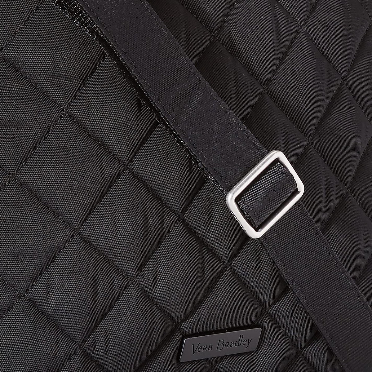 Vera Bradley Women's Performance Twill Multi-Strap Shoulder Satchel Purse, Cabbage Rose Cabernet, One Size