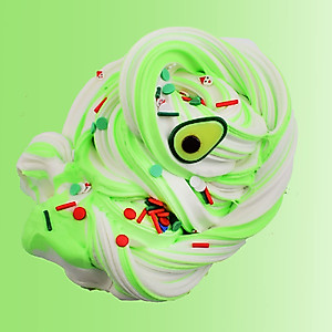 Green Butter Slime, Super Soft and Non-Stick Scented Slime, Stress Relief Slime Toy for Kids Education, Party Favor and Birthday Gift(7oz 200ML)