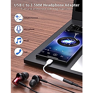 ACAGET USB C to 3.5mm Audio Adapter, 3 Pack USB Type C to AUX Dongle Cable 3.5mm Headphone Jack Converter for Samsung Galaxy A54 A53 S23 FE S22 S21 Ultra USB C Earbuds Adapter for iPhone 15 Pro Max