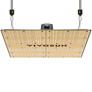 VIVOSUN VS3000 LED Grow Light with Samsung LM301 Diodes & Daisy Chain Driver Dimmable Lights Sunlike Full Spectrum for Seedling Veg & Bloom 300W Plant Grow Lamps for 3x3/4x4 Grow Tent