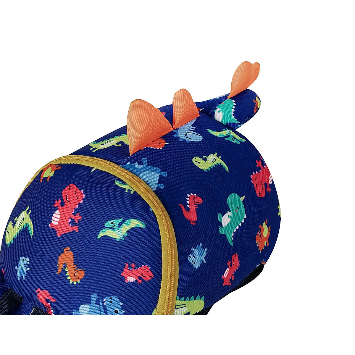 Toddler Backpack for Boys Girls Kids Dinosaur Book Bags with Safety Leash (Navy blue printing)