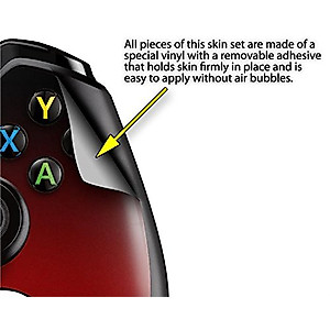 WraptorSkinz Decal Style Vinyl Skin Wrap compatible with XBOX One Original Wireless Controller Smooth Fades Red Black - (CONTROLLER NOT INCLUDED)