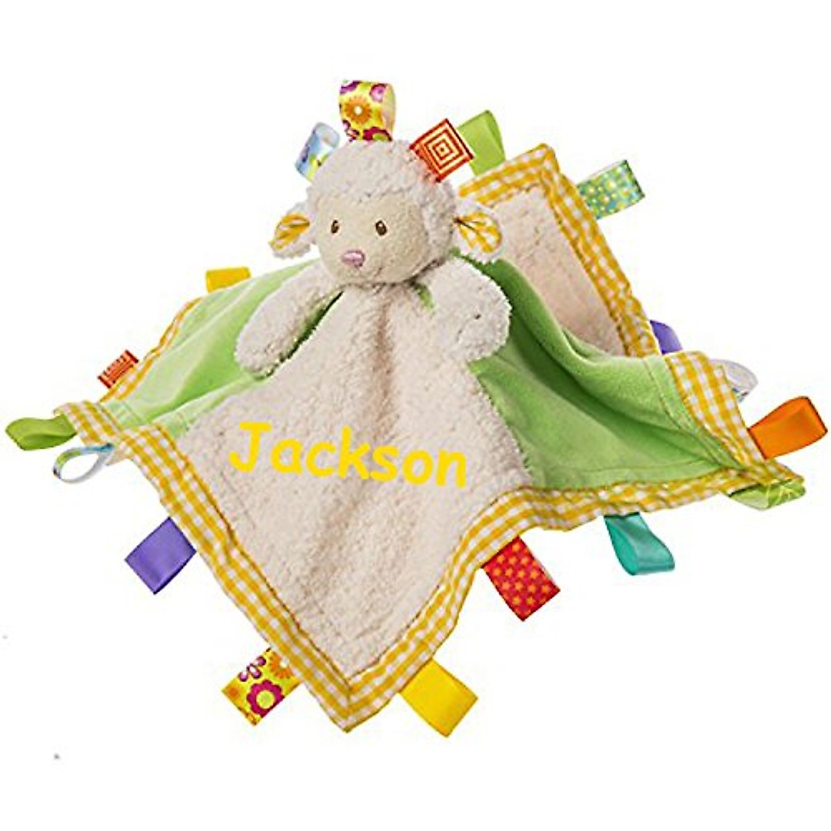 Personalized Taggies Sherbet Lamb Character Blanket Snuggle Blanky - 13 Inches