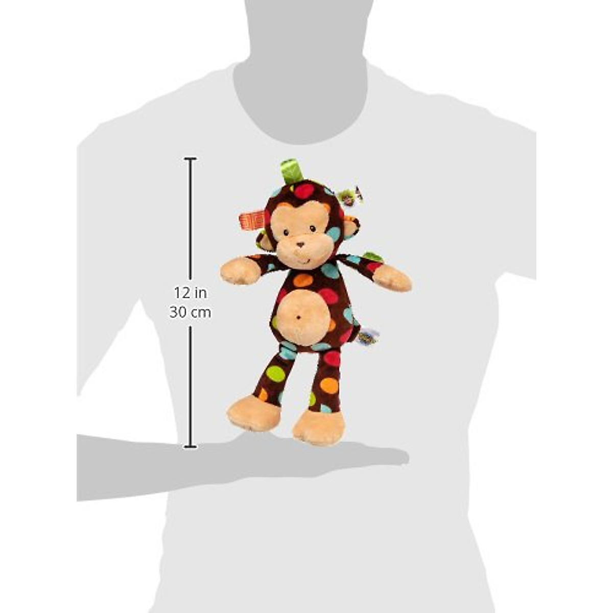 Taggies Dazzle Dots Soft Toy, Monkey