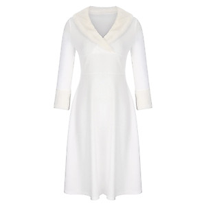 Christmas Dress for Women, Womens Vintage 1950s Dresses Long Sleeve Swing Party Dresses Xmas Cocktail Dress