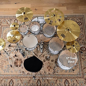 Meinl 12" Trash Stack Cymbal Pair with Holes - HCS Traditional Finish Brass for Drum Set, Made In Germany, 2-YEAR WARRANTY (HCS12TRS)