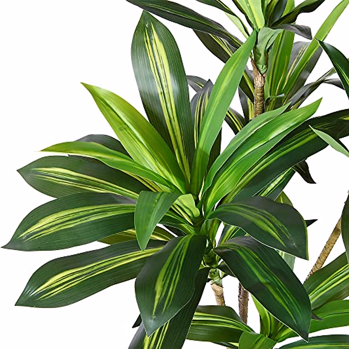 OAKRED Artificial Dracaena Tree, 4FT Tall Fake Plants Artificial Dracaena Plants for Indoor, Fake Trees for Office Home Living Room Floor Patio Greening Porch Decor, Set of 1
