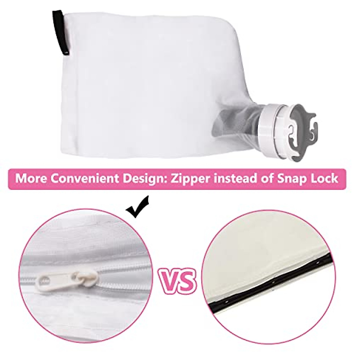 360002/EU16 Automatic Pool Cleaner Debris Bag with Zipper Compatible with Kreepy Krauly Legend and Legend II Automatic Pool Cleaner,Aftermarket Part