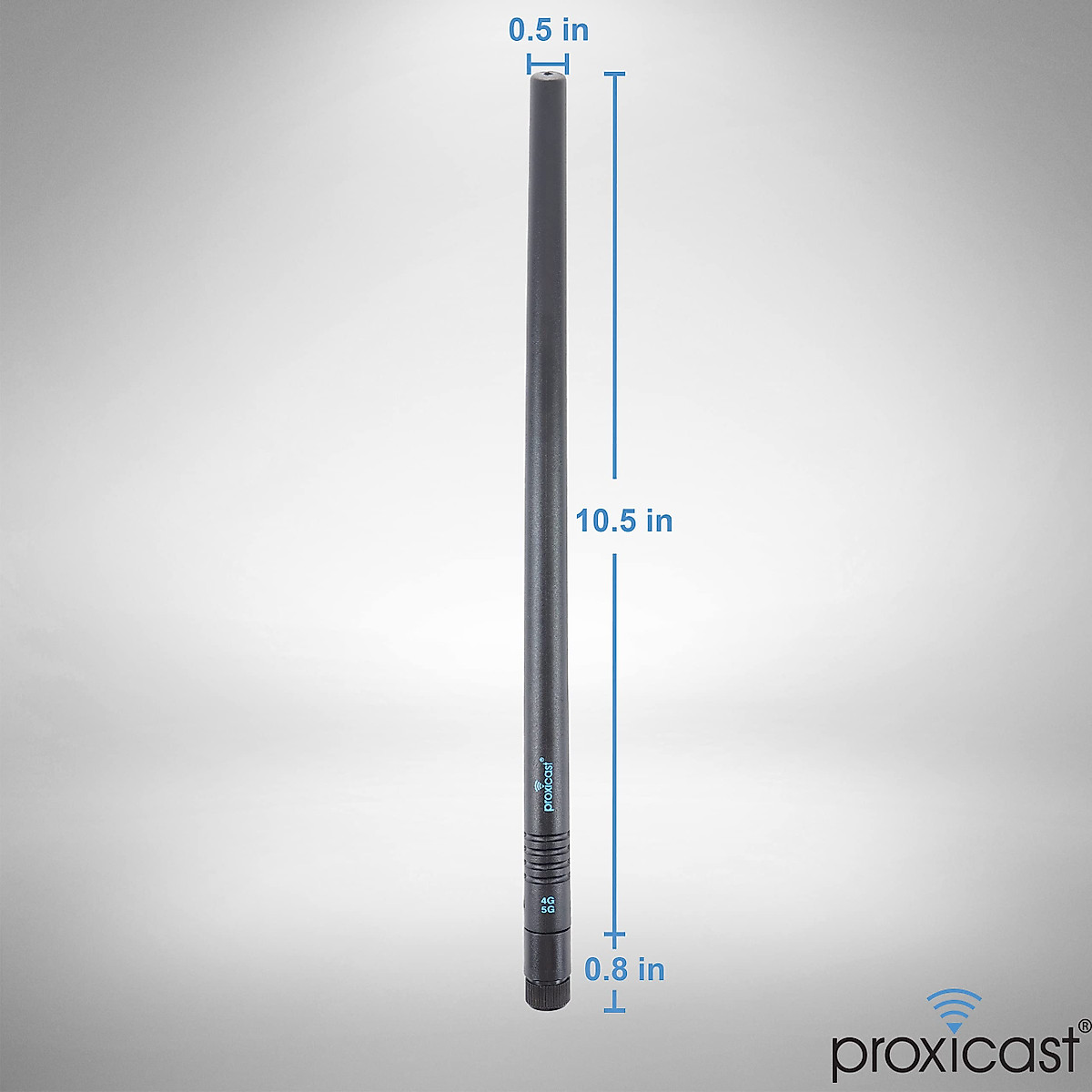 Proxicast 5-8 dBi High Gain External 4G/5G Antenna Compatible with Cisco, Cradlepoint, Netgear, Pepwave, MoFi, CalAmp, Digi, Sierra and Other Routers & Modems with SMA Connectors (ANT-120-006-2PK)