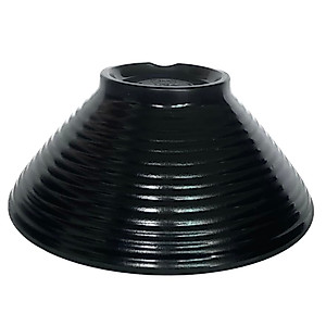 Z-Moments Melamine Round Bowls Japanese Ramen Vietnam Pho Noodles Soup Rice Bowls Set, Black, 5.5", 7", 8", 9", Black #LJB (24, 9" (44 oz))