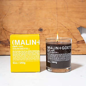 MALIN+GOETZ Women's Dark Rum Candle, Dark Rum, Brown, 9.0 Fl Oz