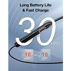 Rythflo Bluetooth Headphones,V5.2 Wireless Bluetooth Earbuds w/Mic in-Ear Magnetic Neckband Earphone 30Hrs Playtime, IPX7 Sweatproof Deep Bass Headset for Phone Call Music Sports