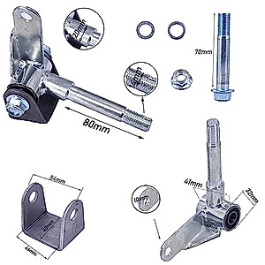 6inch Wheel Knuckle Spindle with Wheel Hub Fits for 110cc 168 200F Gokart Buggy Karting ATV UTV Quad Bike