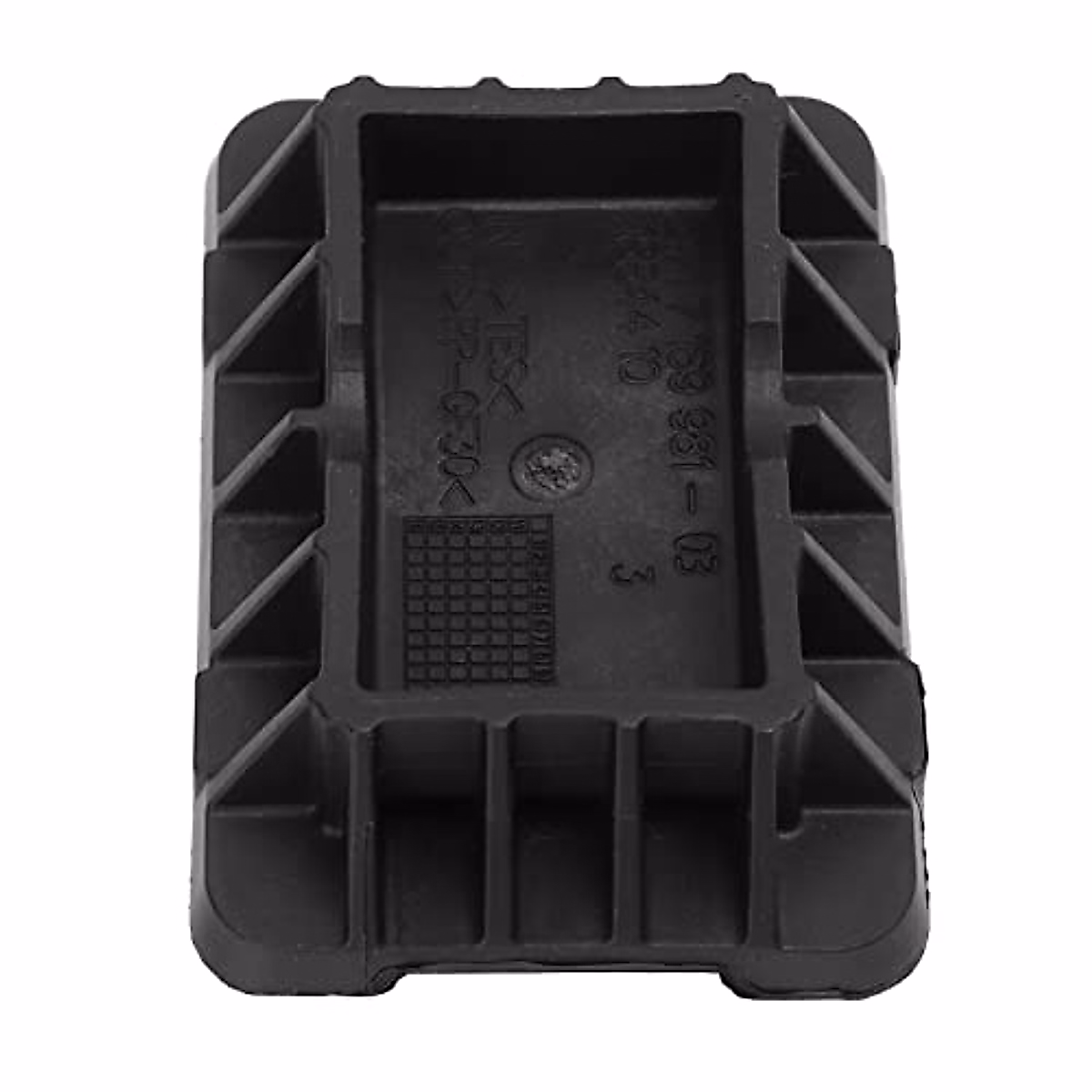 FOLOSAFENAR Under Car Jack Pad, Black ABS Rubber OE Design 2pcs Anti Aging Car Jack Support Plate 51717169981 for Autos