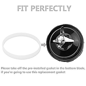 Ninja Blender Replacement Parts – Premium Grade 7 Fins Ninja Blender Blade for Ninja Blender Cups – Stainless Steel High Speed New Bearing – Leakproof Sealing Ring