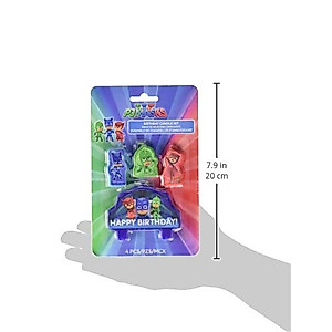 amscan PJ Masks Birthday Candles, Assorted Sizes, Multicolor