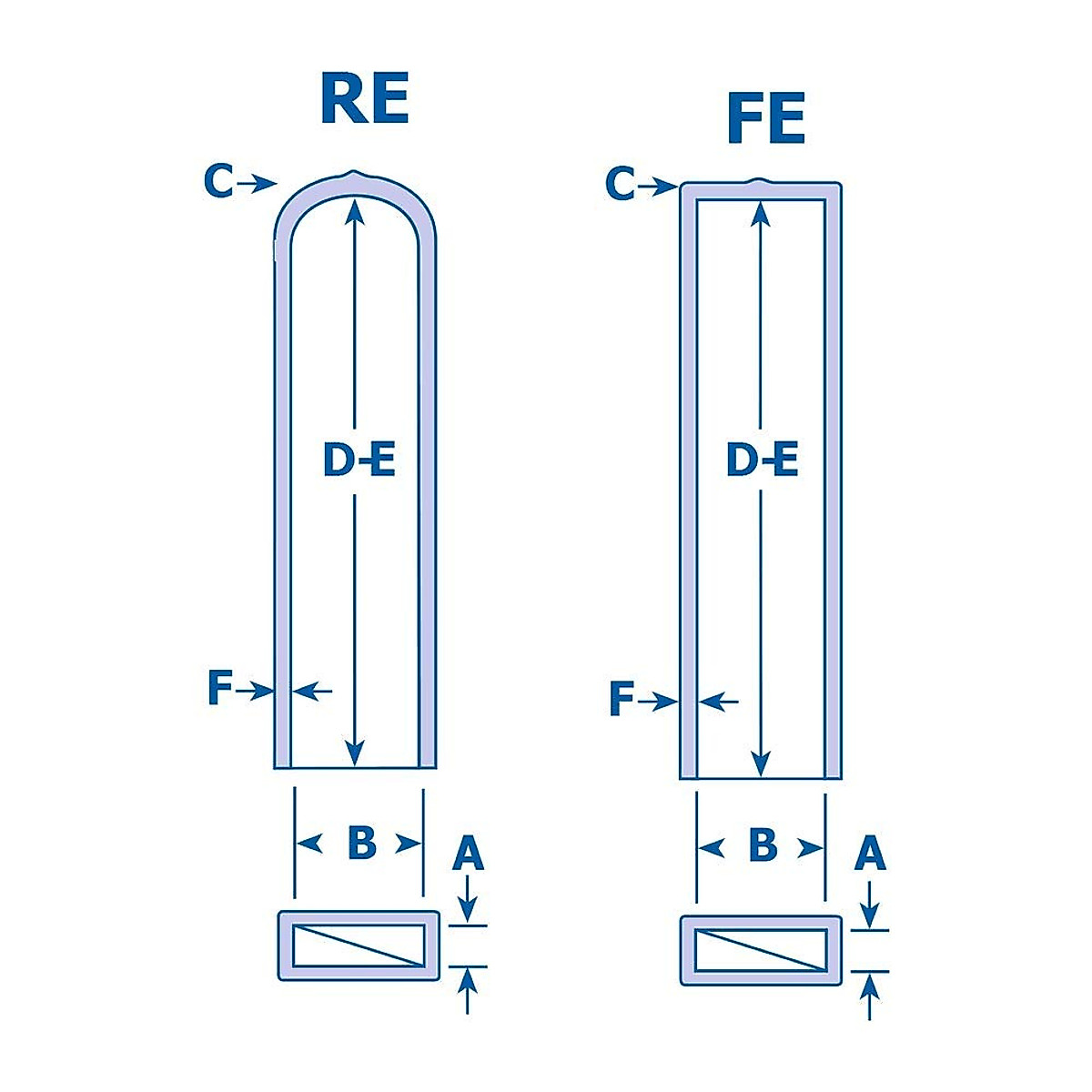 Flat Caps and Grips - 0.125" x 0.500" x 2.000" Flat Vinyl Grip (RFVG9071) End Style: Round, Material: Orange Vinyl MOCAP RFVGC9071OR-15 (qty8)