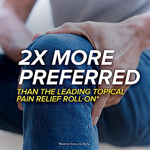 AleveX Topical Pain Relief Lotion with Rollerball Applicator - Long Lasting Arthritis and Muscle Pain Relief, 2.5 oz