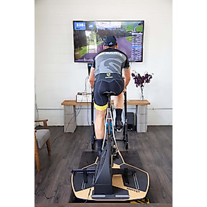 Saris MP1 Nfinity Motion Platform - Adult Bike Trainer Platform, Indoor Exercise Bike Trainer Stand with Nfinity Technology, Engage More Muscles, Adjustable Touch Points