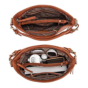 Purses and Handbags for Women Hobo Purses Adjustable Crossbody Shoulder Bags Tote handbag MWW16-1022BR