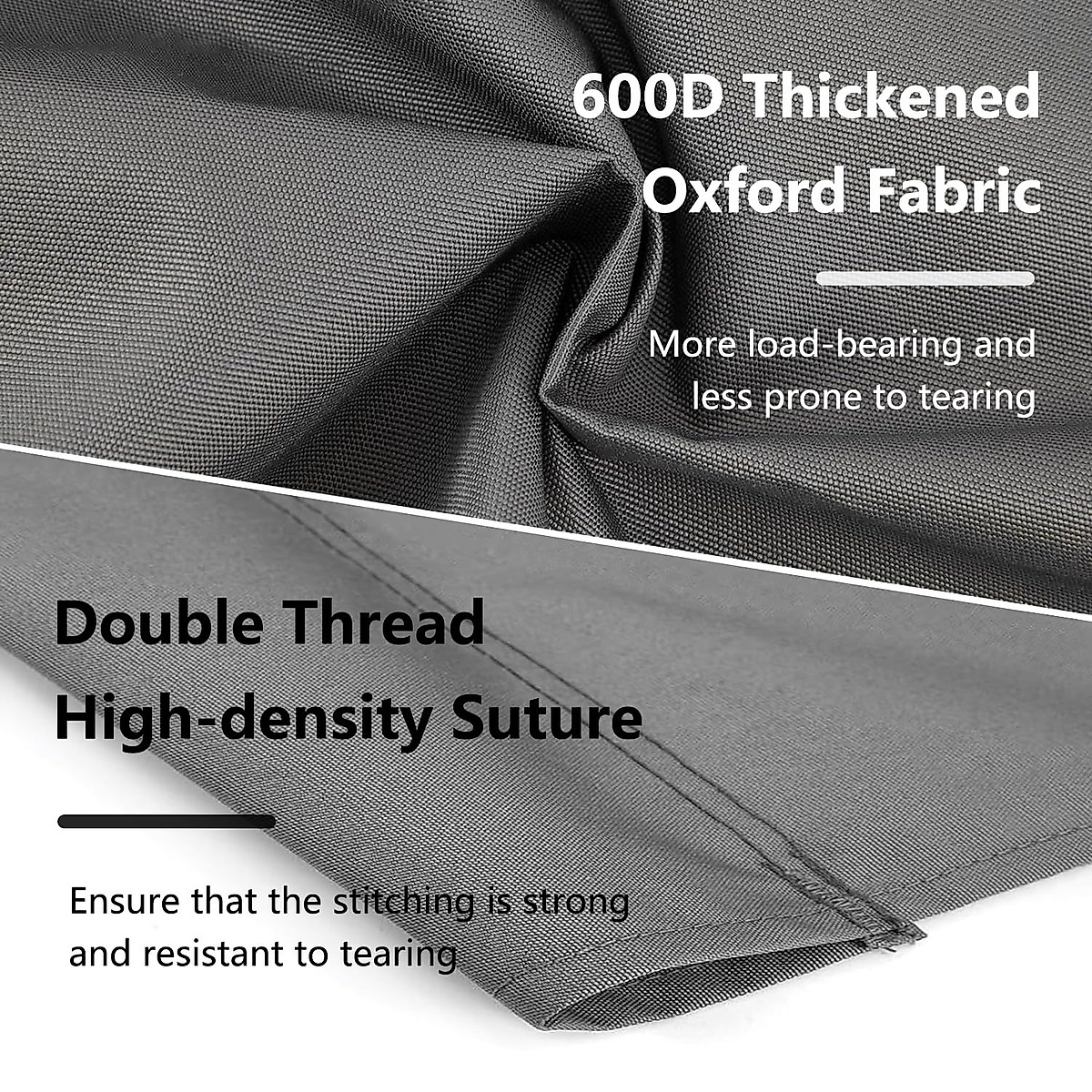 Swing Seat Replacement Swing Covers for Outdoor Patio Swing 3 Seater 600D Upgraded Thicken Oxford Waterproof Fabric Porch Swing Chair Cushion Covers (Coffee, 58.3x19.5x19.5inches)