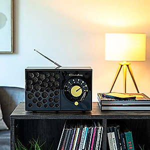 Crosley CR3042A-BK Maverick Portable AM/FM Radio with Bluetooth Receiver, Black