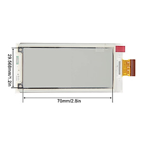 3 Inch e Paper Screen Display Module, SPI Control Interface, 400×168 Resolution, 180° Viewing Angle, No Backlight Required, Electronic Ink Screen for Rpi, Jetson Nano, STM32