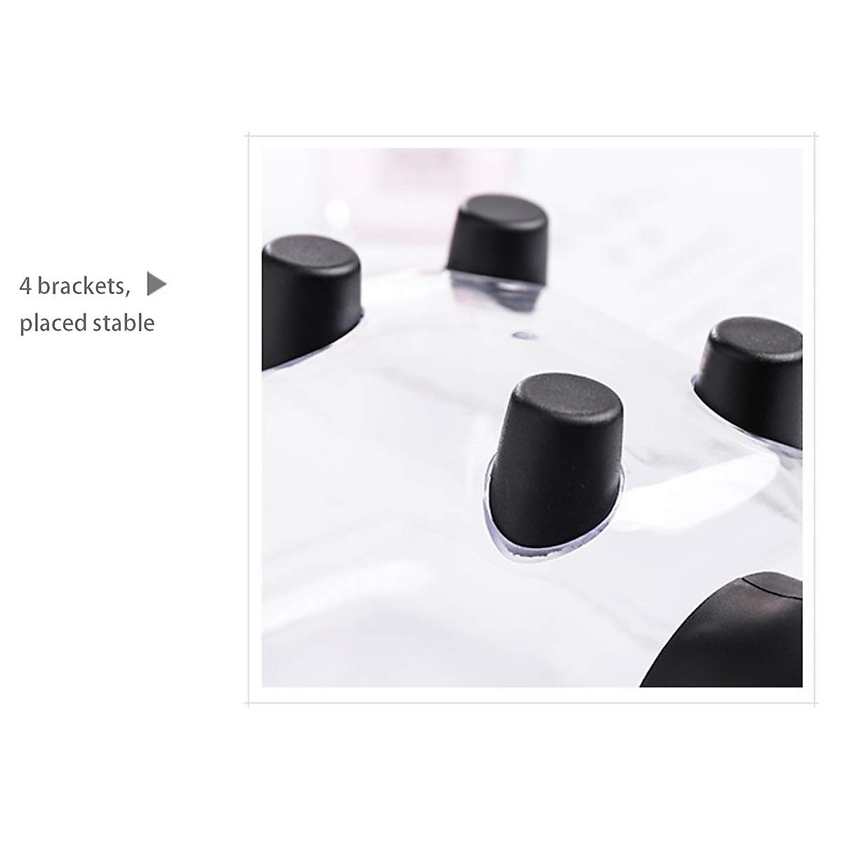 Creative Dustproof Storage Box for Office Stationery, Toothpicks, Cotton Swabs, etc. (Elephant) (Black and White)