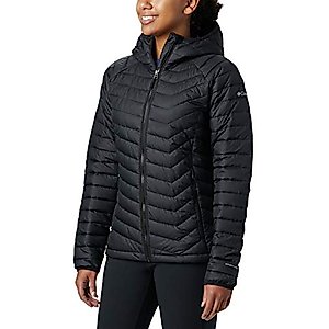 Columbia Women's Powder Lite Hooded Jacket, Black, Medium