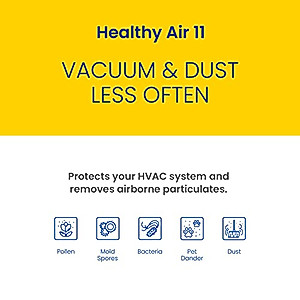 AprilAire 210 Replacement Filter for AprilAire Whole House Air Purifiers - MERV 11, Clean Air & Dust, 20x25x4 Air Filter (Pack of 2)